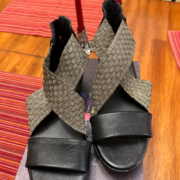 bernie mev. | Shoes | Bernie Mev Metallic Gold Sandal | Poshmark